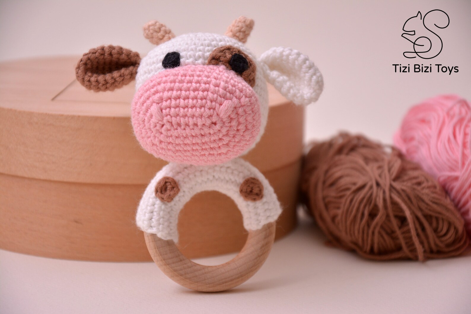 Baby Rattle Crochet Pattern Cow Cute Amigurumi Animal - Etsy