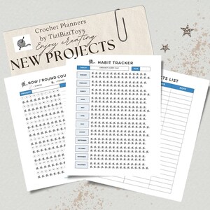 Printable Crochet Habit Tracker PDF, Digital Crochet Planner, Instant ...