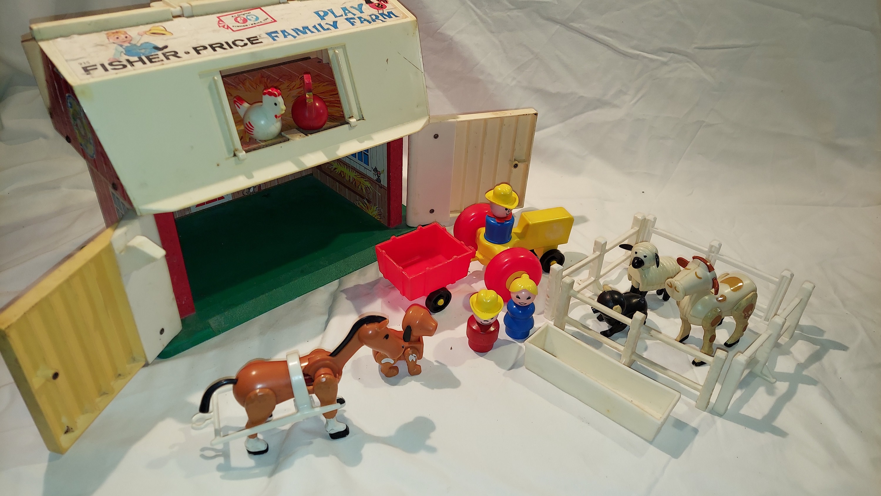 Fisher Price Little People Barn Playset With Most of the Peices - Etsy
