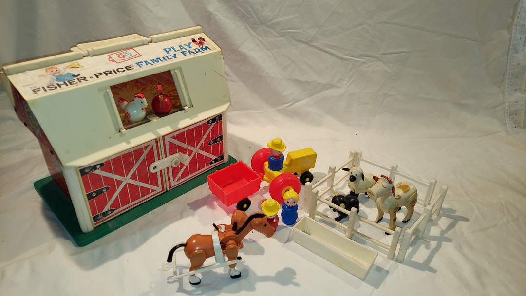Fisher Price Little People Barn Playset With Most of the Peices!! - Etsy