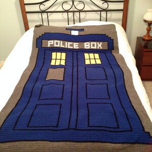 Tardis Blanket - Pattern for Crochet - Etsy