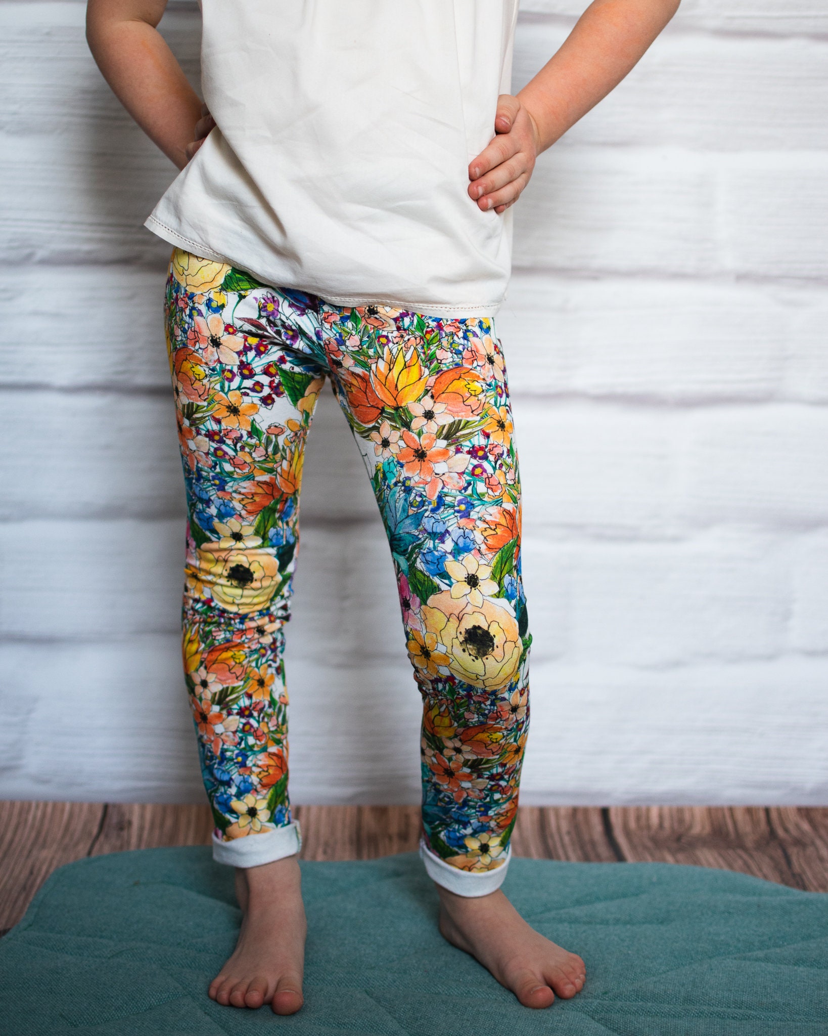 Cotton leggings leggings for kids Dragon scale leggings | Etsy