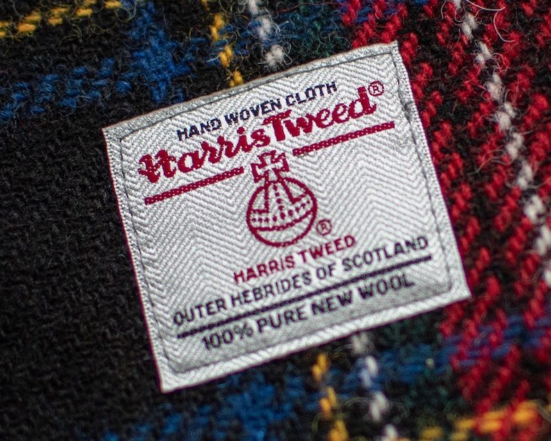 Harris Tweed Makeup Bag Handmade in Scotland, Tweed Pouch Purse, Travel ...