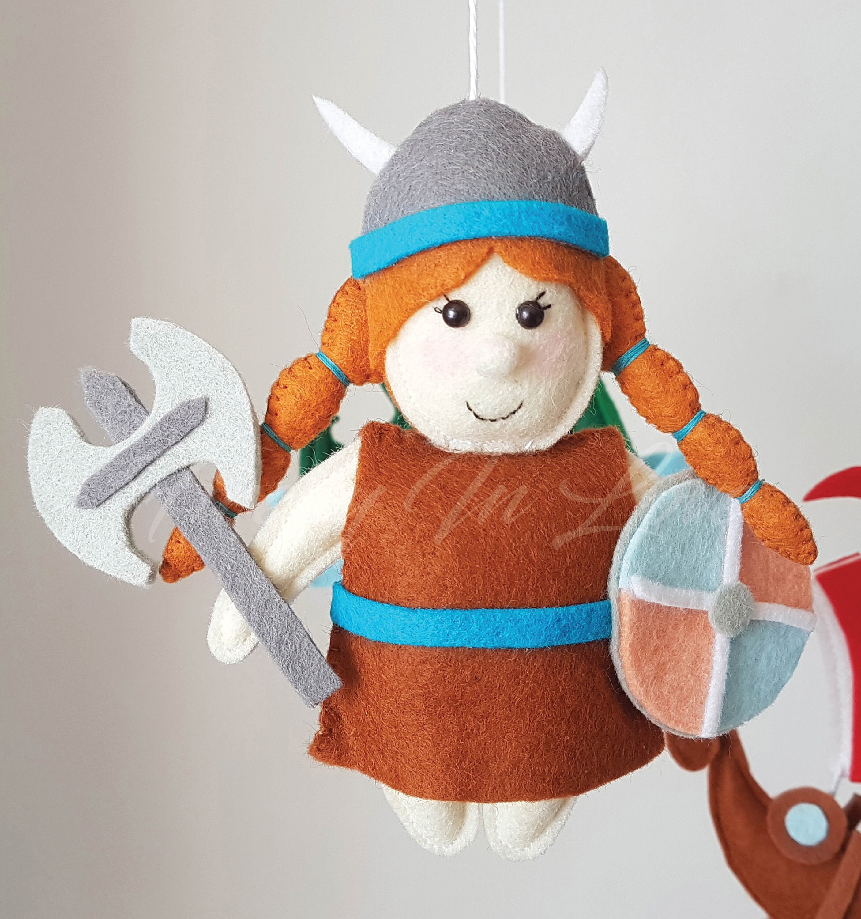 Viking Baby Mobile Dragon Mobile Viking Mobile with | Etsy