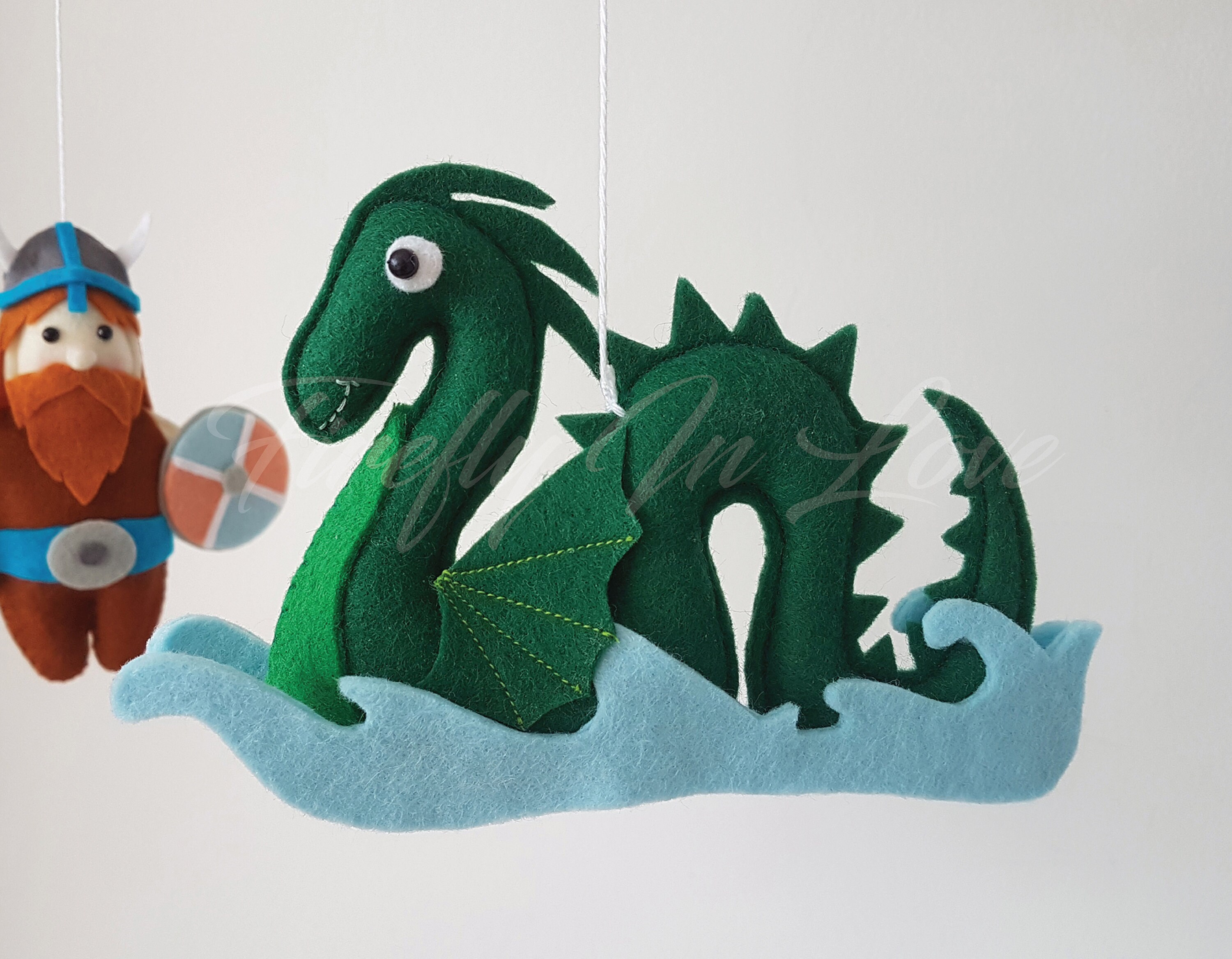 Viking Baby Mobile Dragon Mobile Viking Mobile with | Etsy