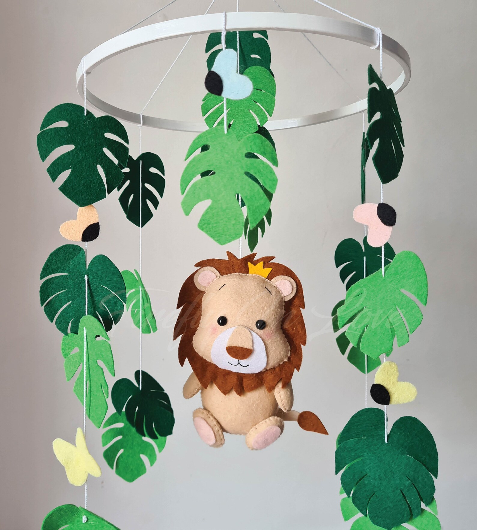 Safari Animals Baby Mobile Baby Mobile Jungle Lion - Etsy