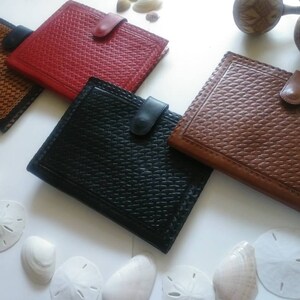 Leather Folder WEAVE BASKET Embossed Design. Preaching Organizer ...