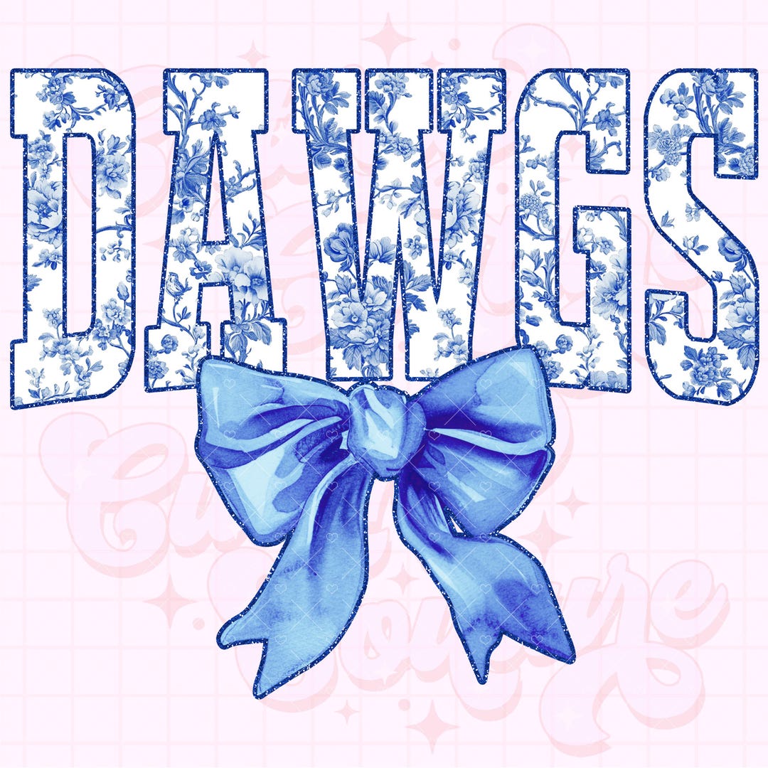 Dawgs Png, Blue Toile Png, Dawgs Sublimation, Game Day Png, Dawgs Shirt ...