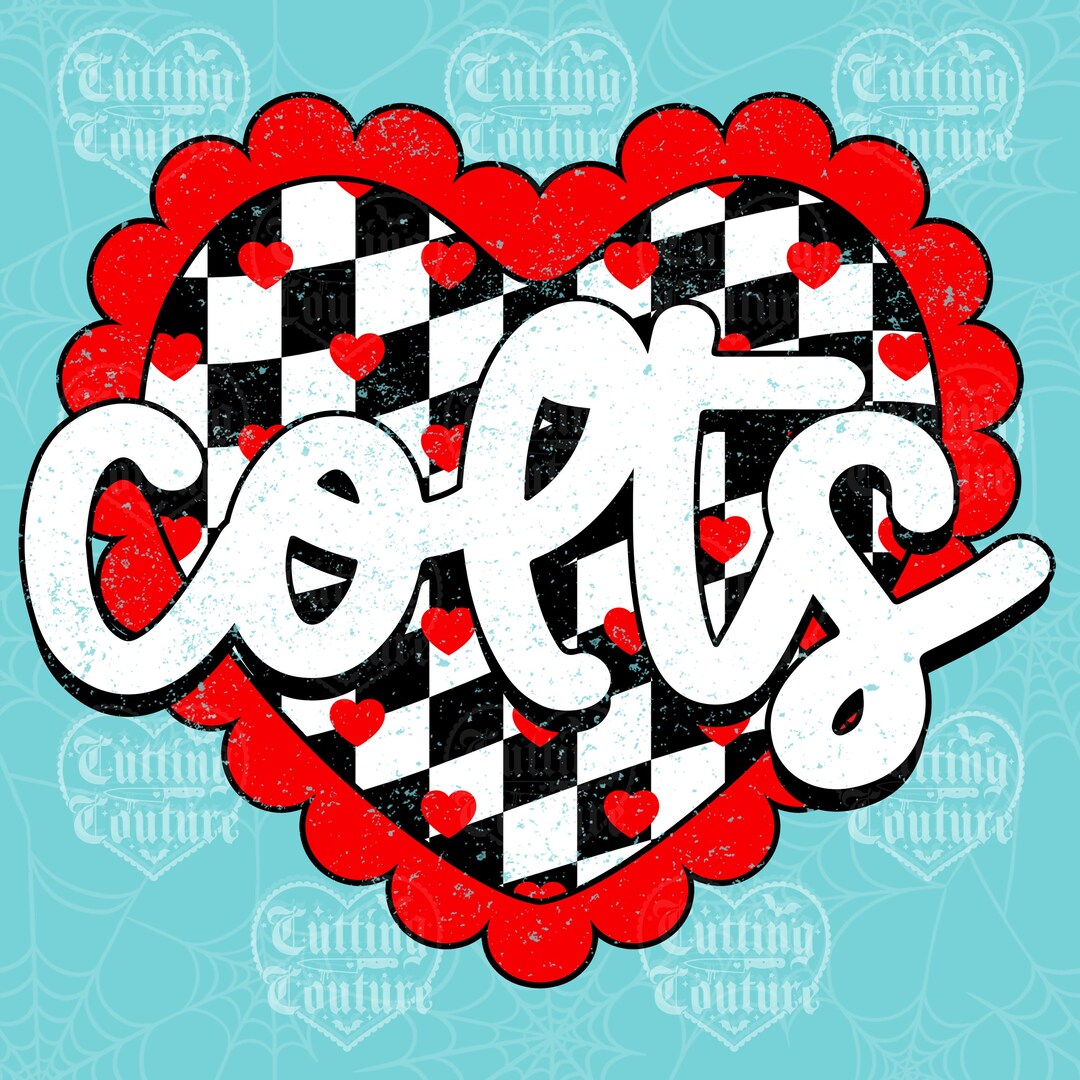 Valentine Colts Png, Retro Valentine's Day Png, Colts Mascot Png ...