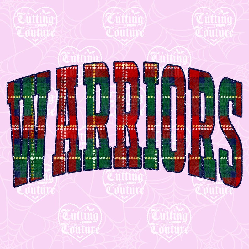 Plaid Warriors Png, Christmas Warriors Png, Christmas Warriors Mascot ...
