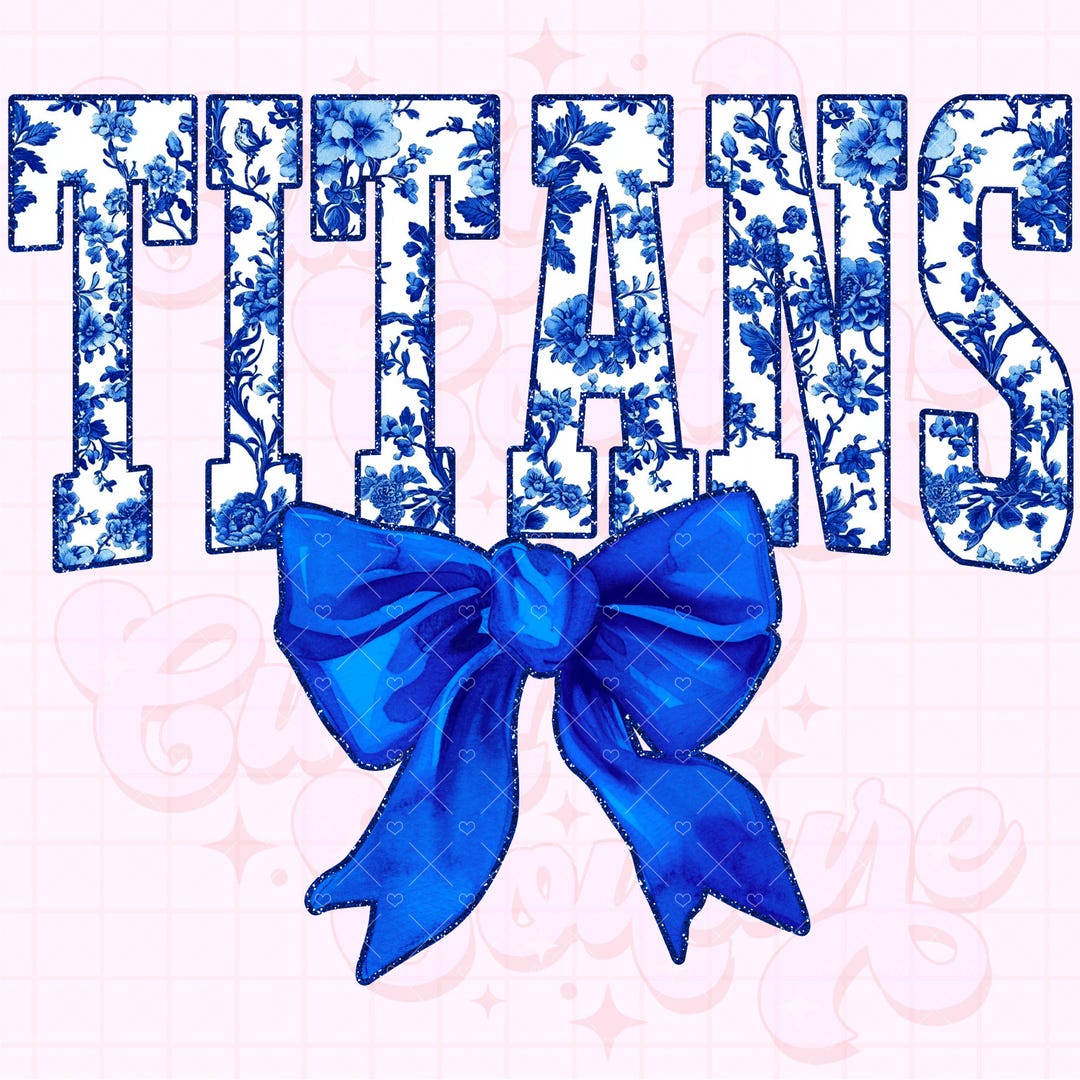 Titans Png, Blue Toile Png, Titans Sublimation, Game Day Png, Titans ...