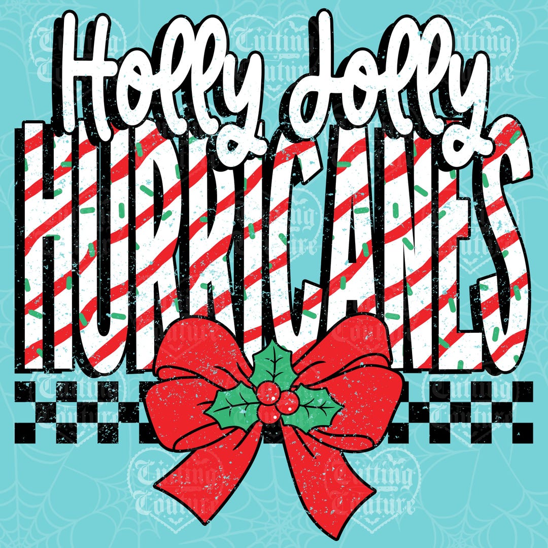 Holly Jolly Hurricanes Png, Christmas Hurricanes Png, Hurricanes Mascot ...