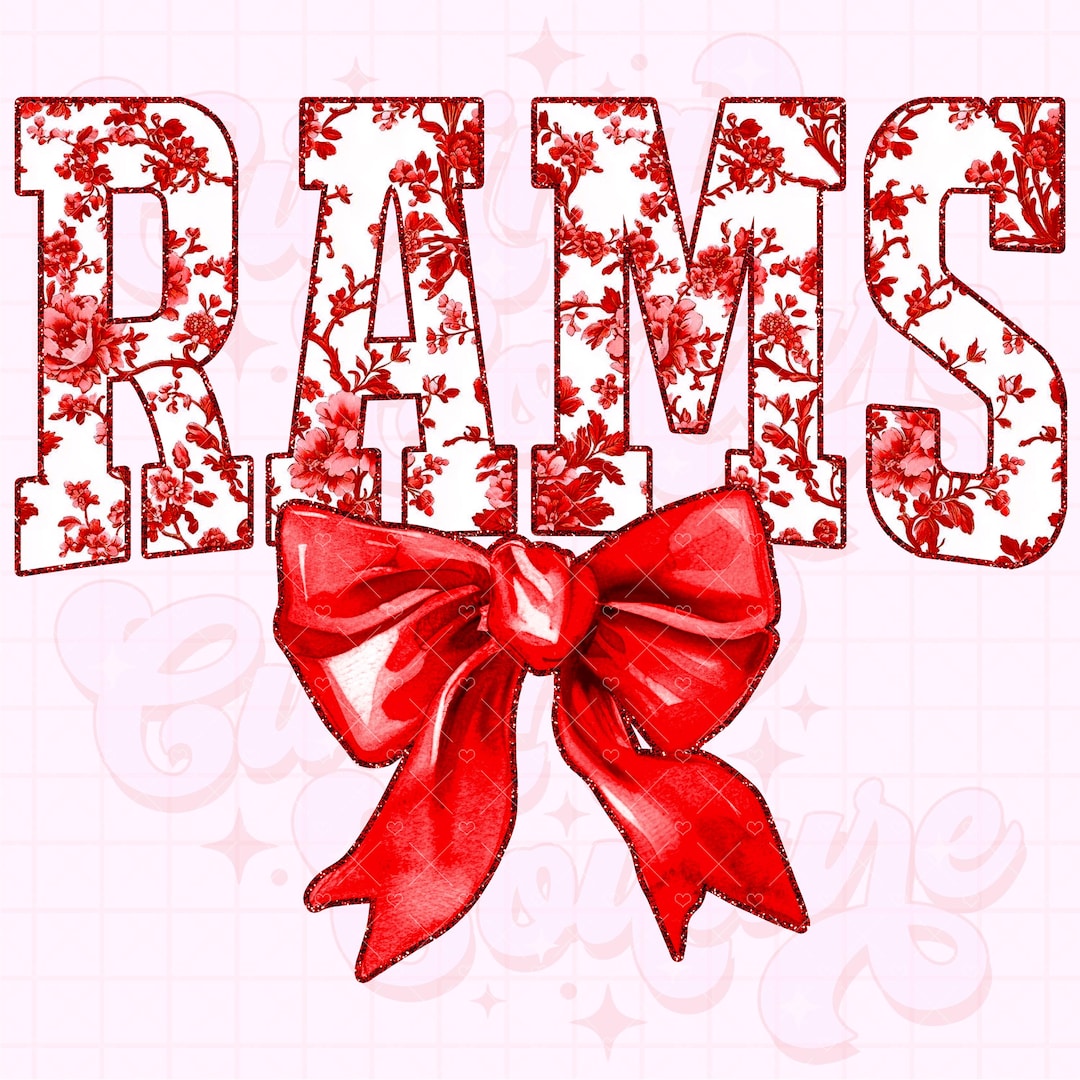 Rams Png, Red Toile Png, Rams Sublimation, Game Day Png, Rams Shirt Png ...