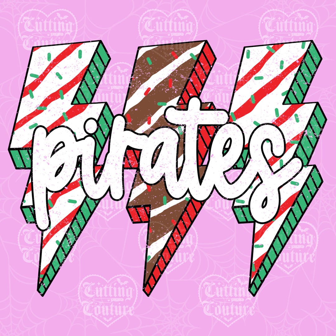 Christmas Pirates Png, Lightning Bolt Pirates Png, Christmas Pirates ...