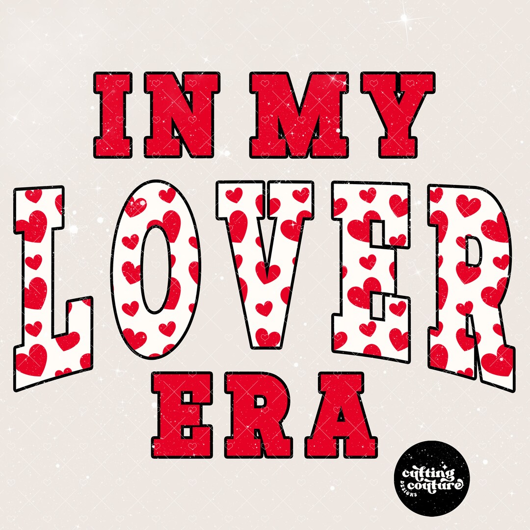 In My Lover Era Png, Valentine Png, Retro Valentine Png, Valentine ...