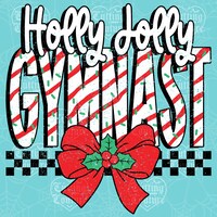 Merry Flipmas Gymnastics PNG: Christmas Handstand Design (digital ...