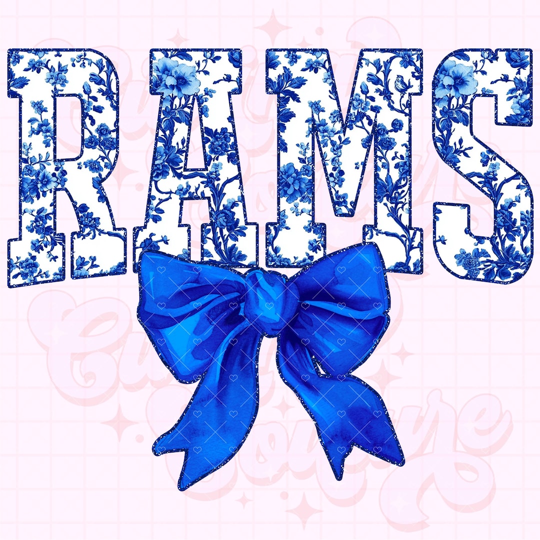 Rams Png, Blue Toile Png, Rams Sublimation, Game Day Png, Rams Shirt ...