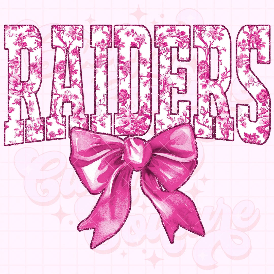 Raiders Png, Pink Toile Png, Raiders Sublimation, Game Day Png, Raiders ...