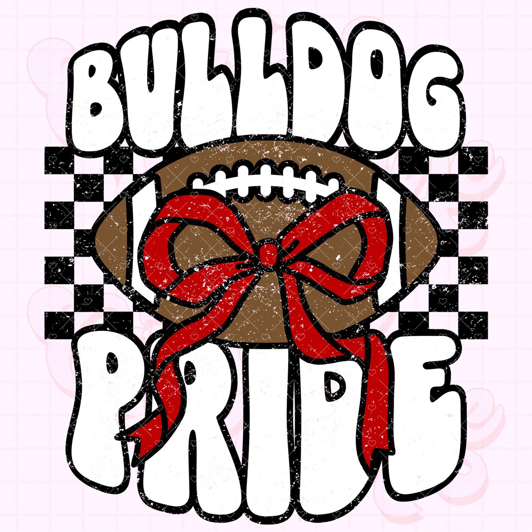 Bulldog Pride Png, Bulldogs Mascot Png, Bulldogs Football Png, Retro ...