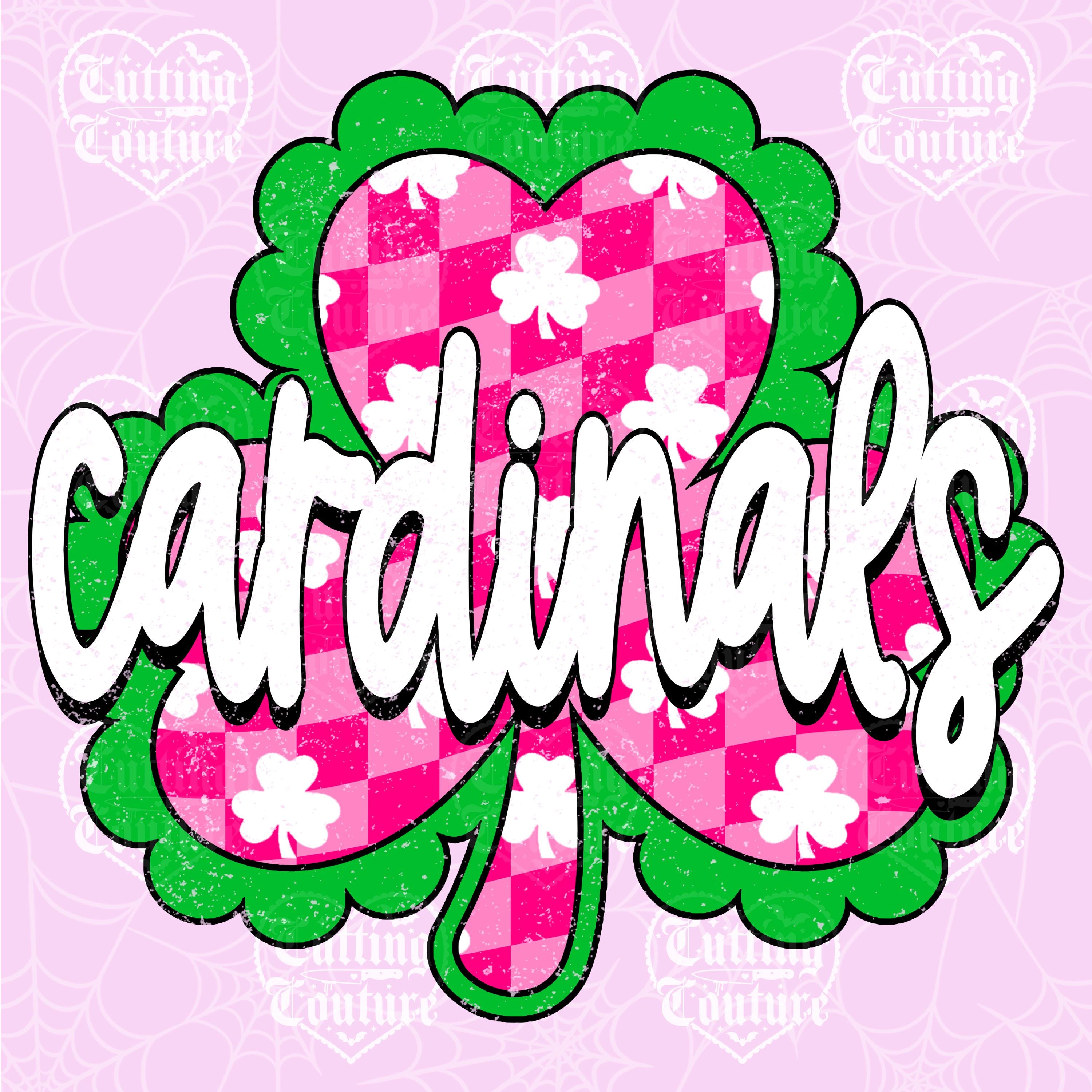St. Patrick's Cardinals Png, Retro St. Patrick's Day Png, Cardinals ...