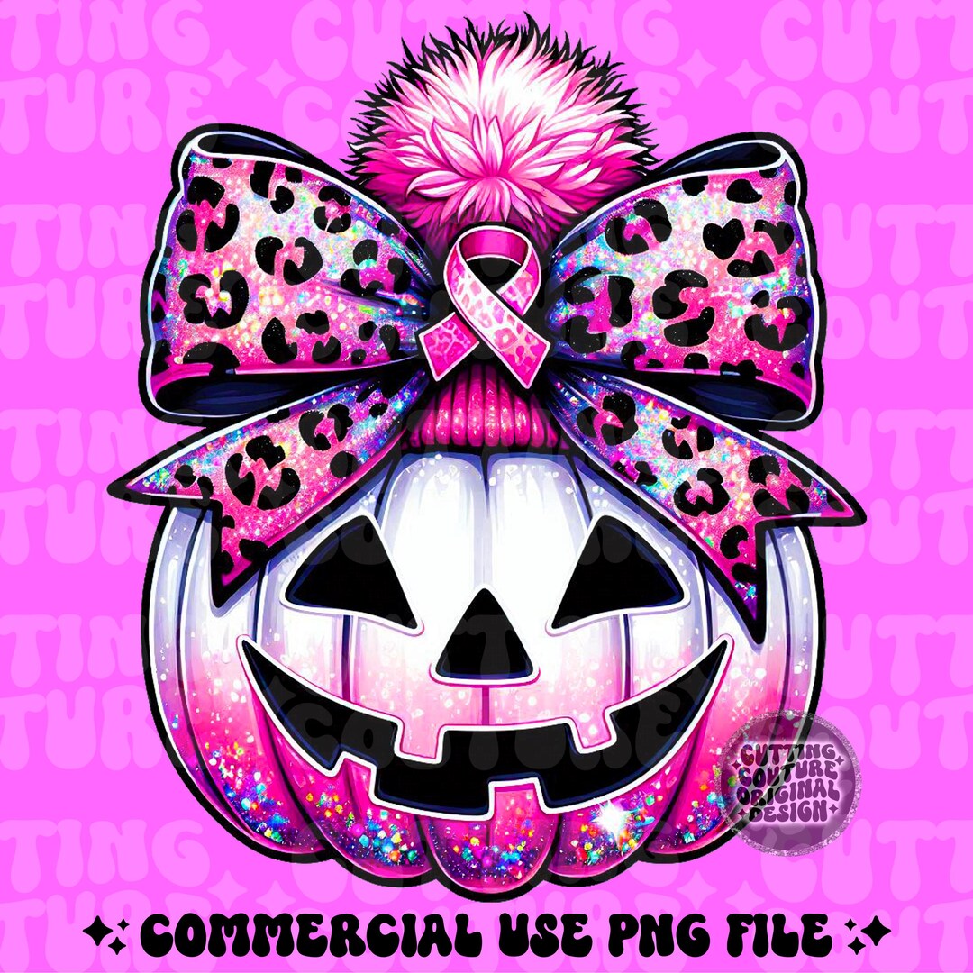 Breast Cancer Pumpkin Png, Fall Breast Cancer Png, Breast Cancer Ribbon ...