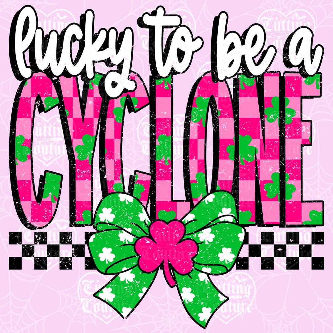 Lucky to Be A Cyclone Png, St. Patrick's Cyclones Png, Retro St ...