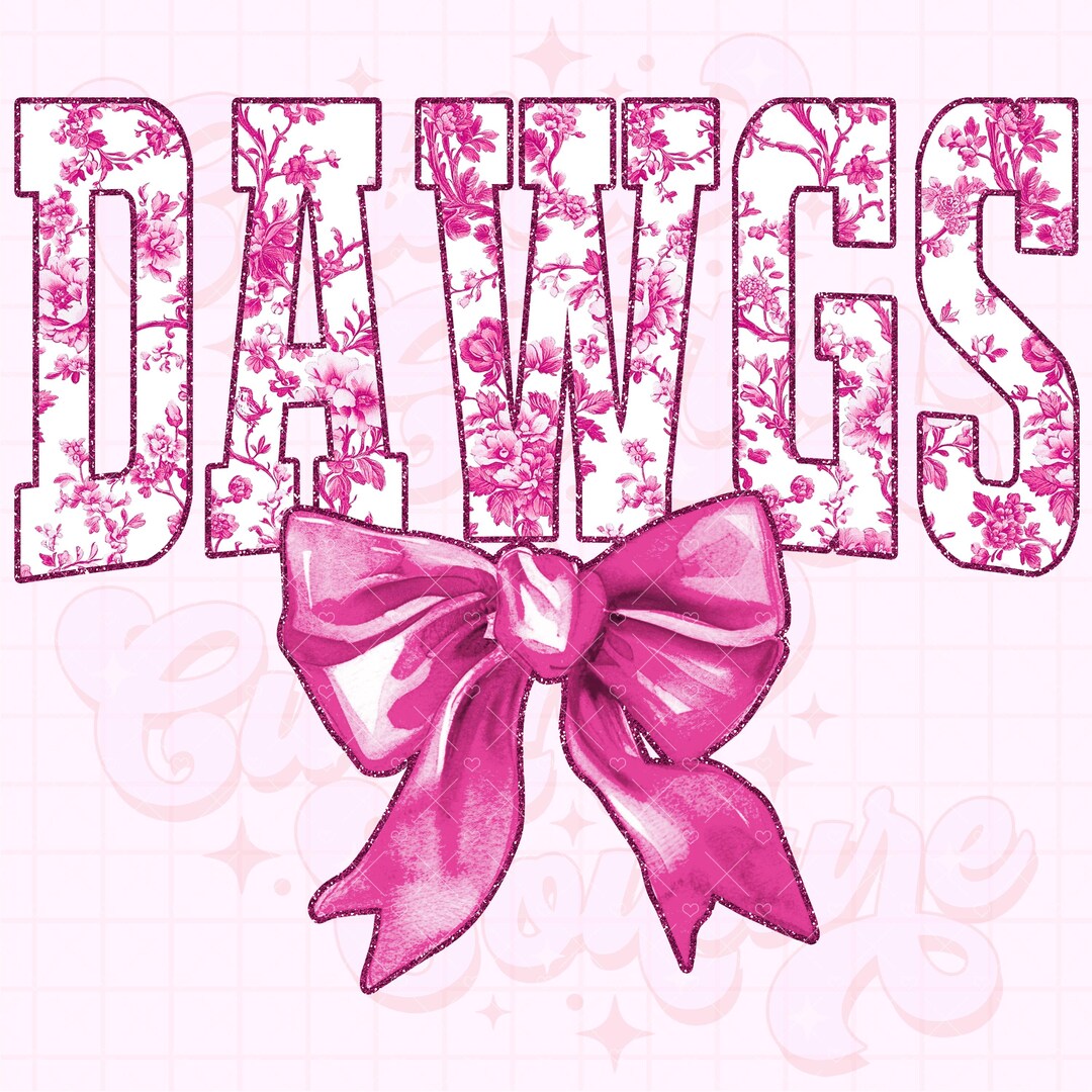 Dawgs Png, Pink Toile Png, Dawgs Sublimation, Game Day Png, Dawgs Shirt ...