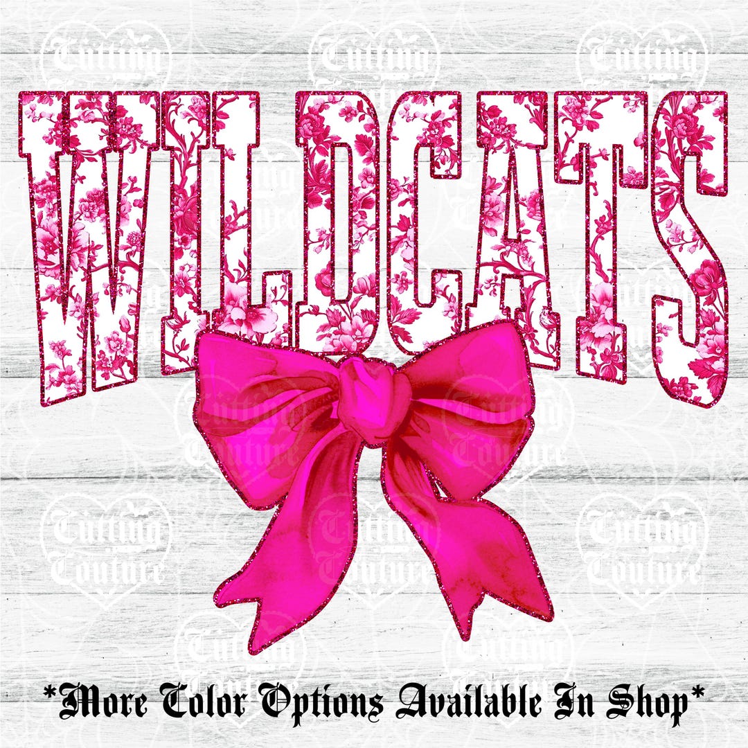 Wildcats Png, Pink Toile Png, Wildcats Sublimation, Game Day Png ...