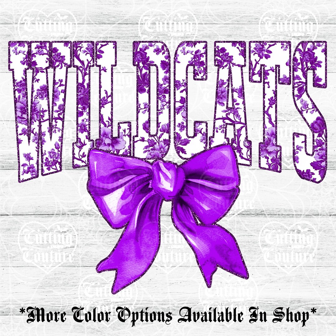 Wildcats Png, Purple Toile Png, Wildcats Sublimation, Game Day Png ...