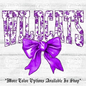 Wildcats Png, Purple Toile Png, Wildcats Sublimation, Game Day Png ...
