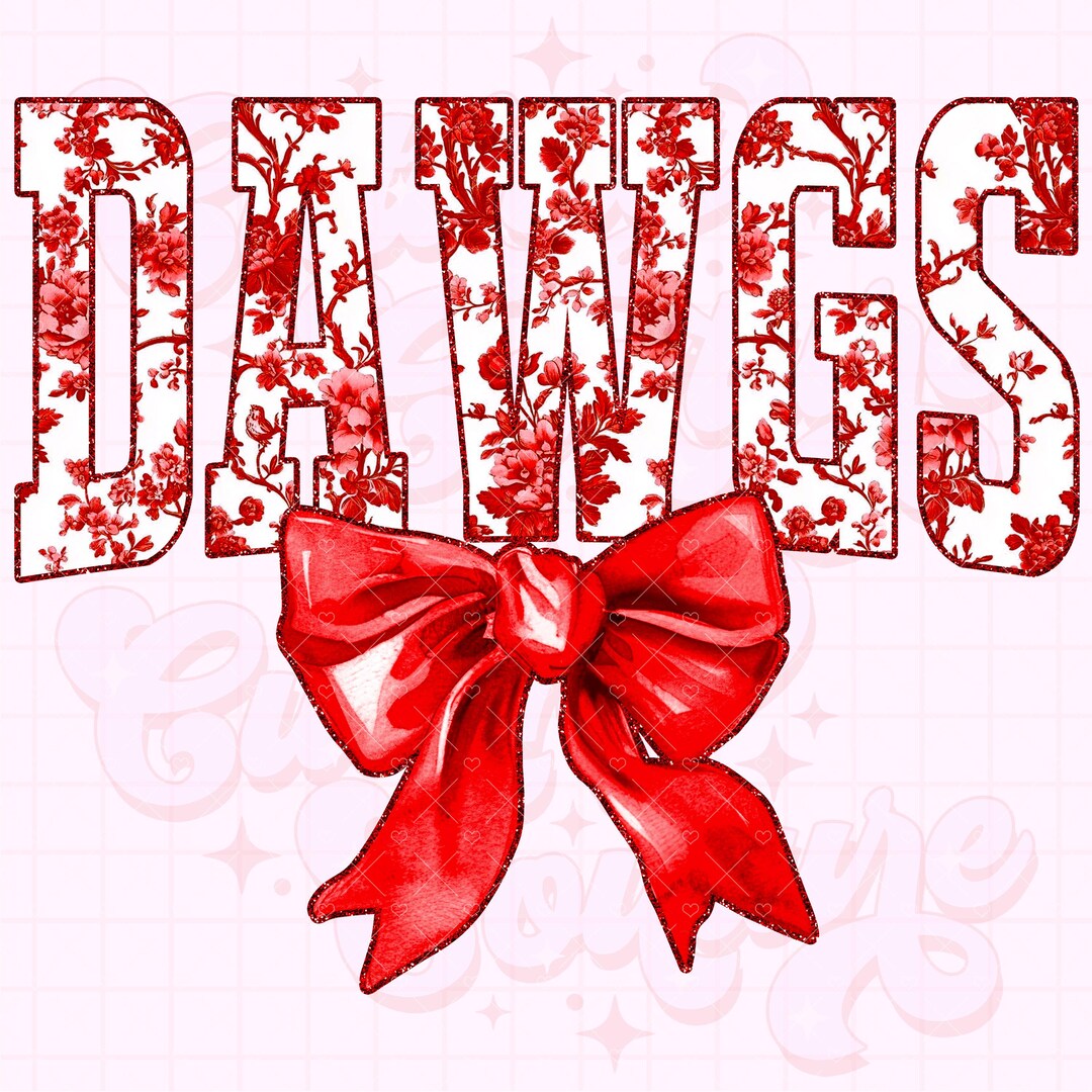 Dawgs Png, Red Toile Png, Dawgs Sublimation, Game Day Png, Dawgs Shirt ...