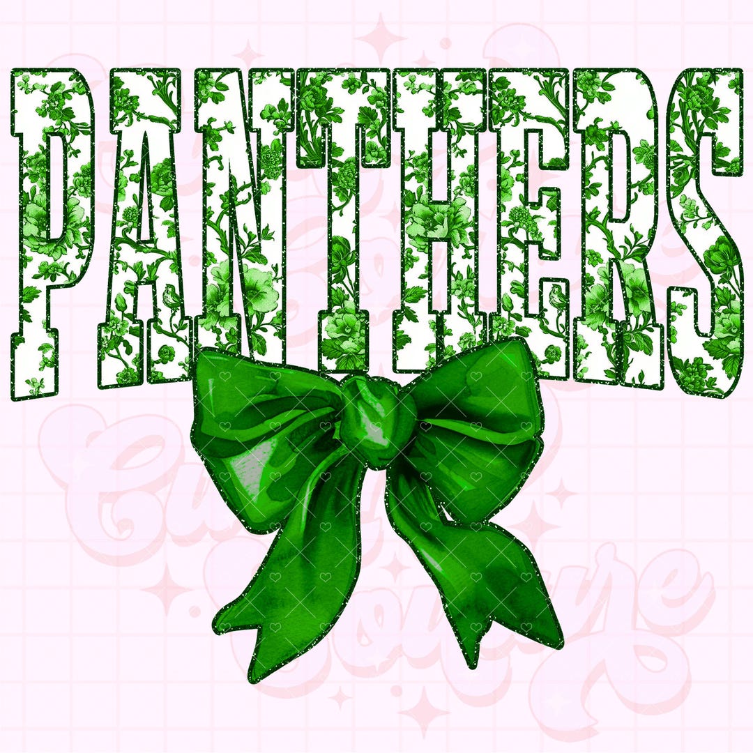 Panthers Png, Green Toile Png, Panthers Sublimation, Game Day Png ...