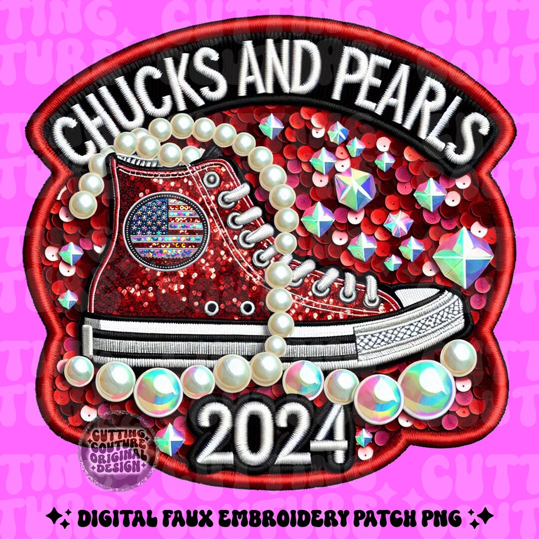 Chucks and Pearls 2024 Png, Kamala Harris Png, Kamala Harris 2024 Png ...