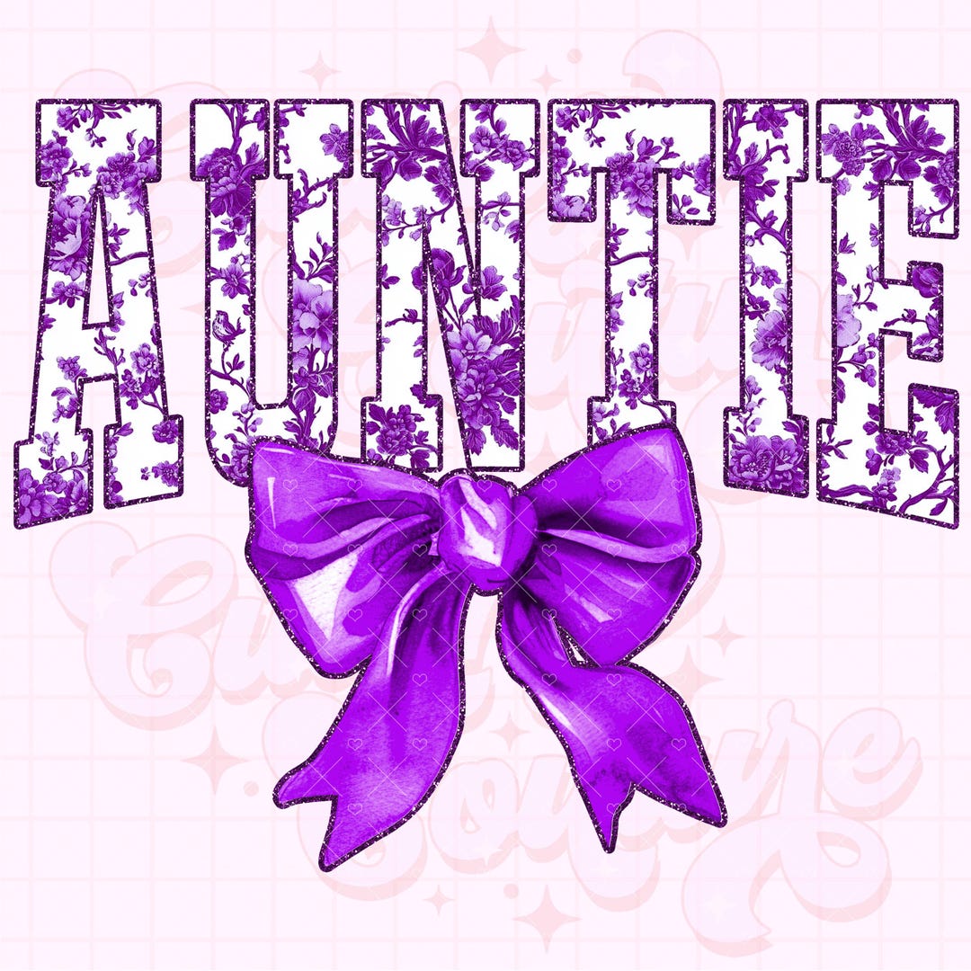 Auntie Png, Purple Toile Auntie Png, Floral Auntie Png, Chinoiserie Png ...