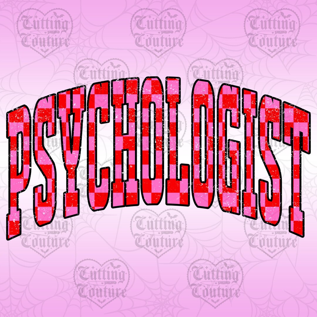 Valentine School Psychologist Png, Retro Valentine's Day Png, Checkered ...