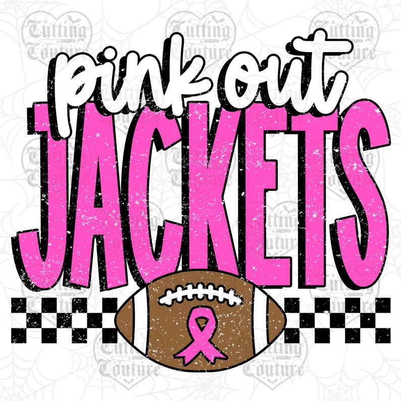 Pink Out Jackets Png, Football Pink Out Png, Breast Cancer Awareness ...