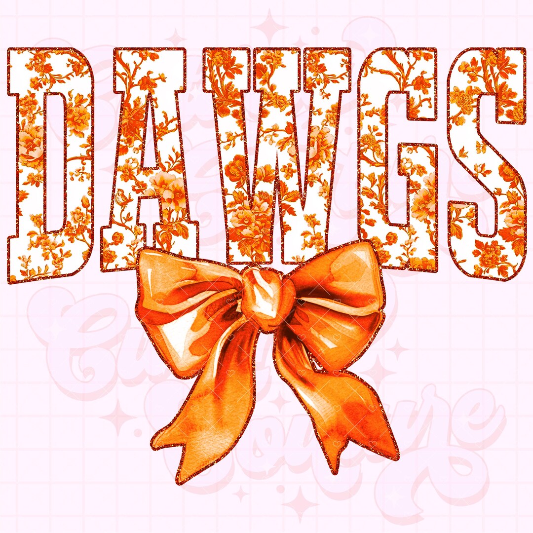 Dawgs Png, Orange Toile Png, Dawgs Sublimation, Game Day Png, Dawgs ...