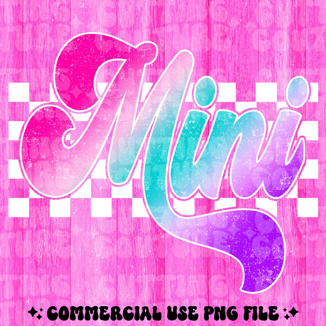 Retro Checkered Mini Png, Retro Mini Png, Distressed Mini Png, Retro ...