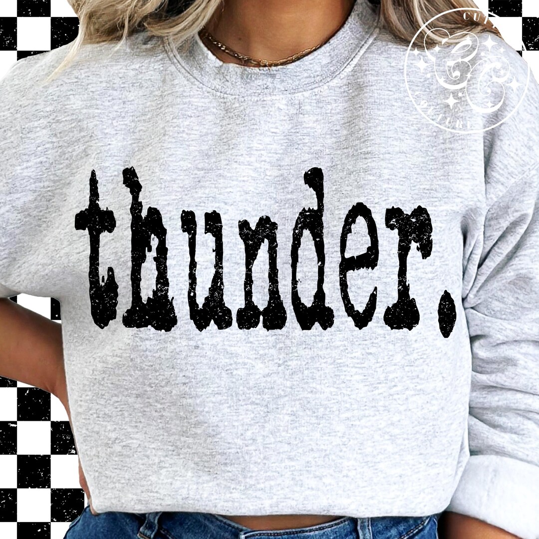 Thunder Png, Thunder Typography Png, Thunder Typography Mascot Png ...