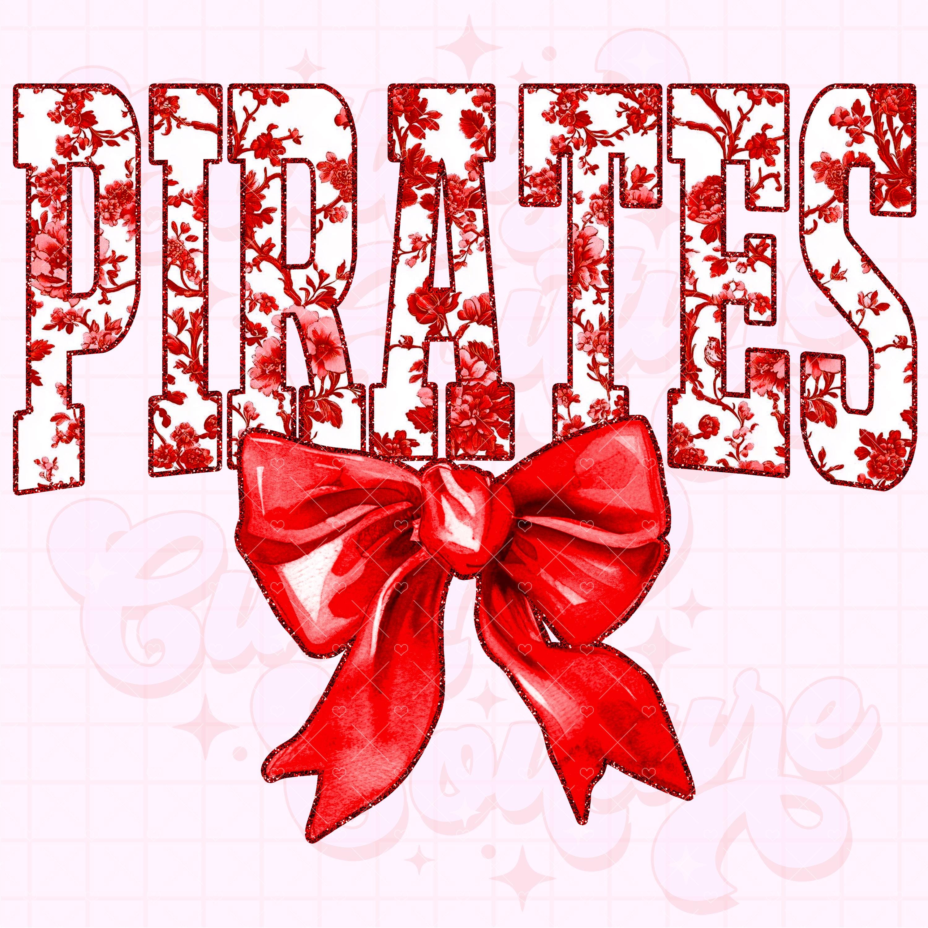 Pirates Png, Red Toile Png, Pirates Sublimation, Game Day Png, Pirates ...