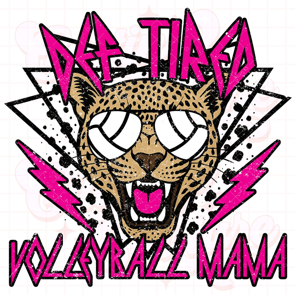 Def Tired Volleyball Mama Png, Volleyball Mama Sublimation, Funny ...