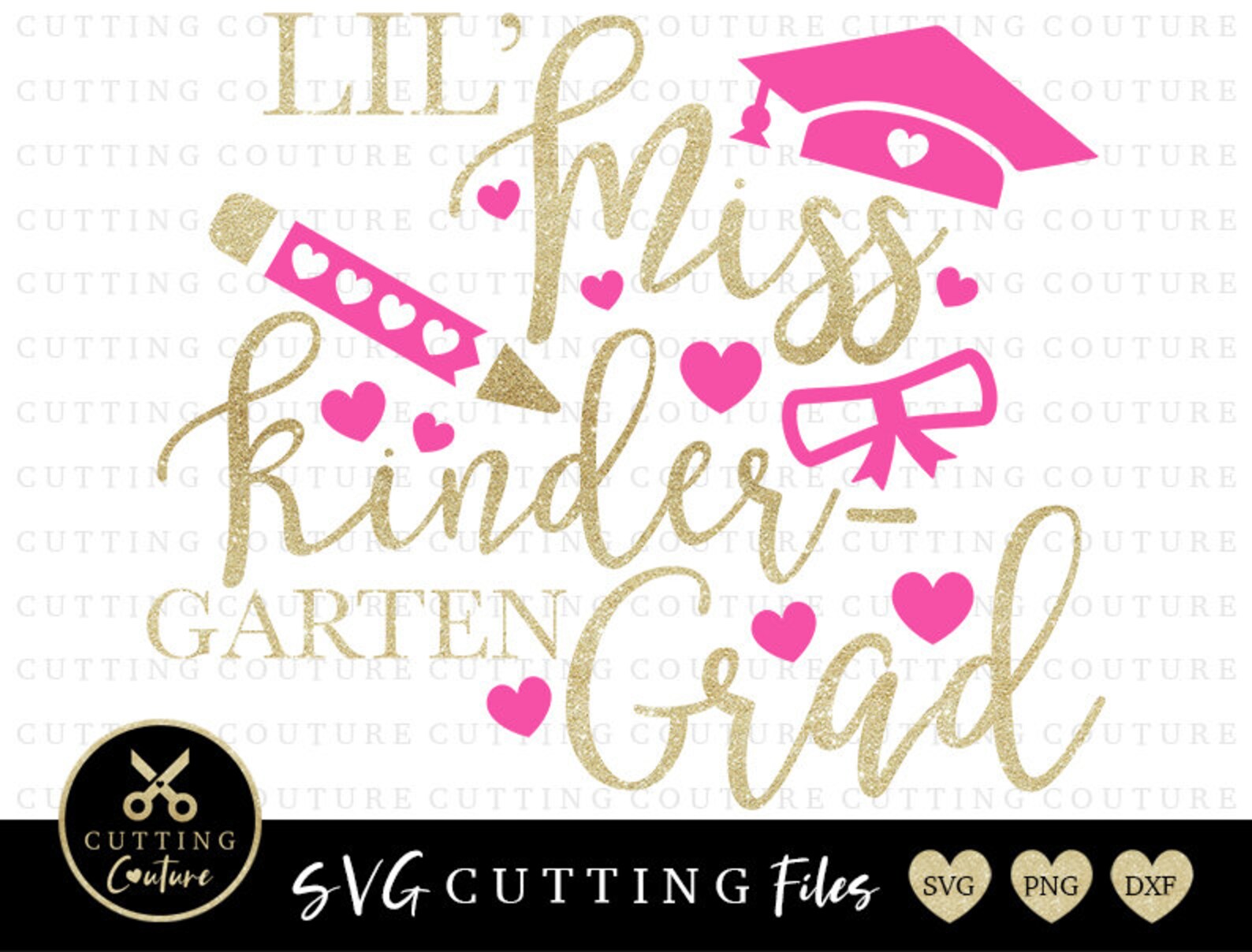 Little Miss Kindergarten Grad Svg Kindergarten Graduate Svg | Etsy