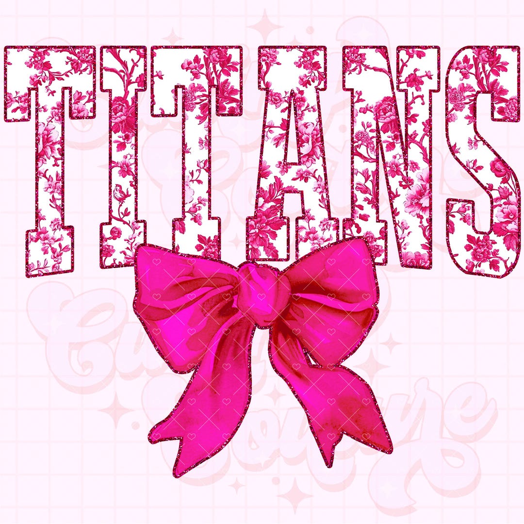 Titans Png, Pink Toile Png, Titans Sublimation, Game Day Png, Titans ...