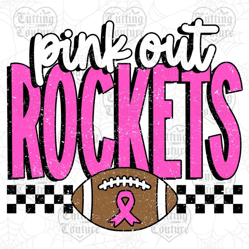 Pink Out Rockets Svg - Etsy