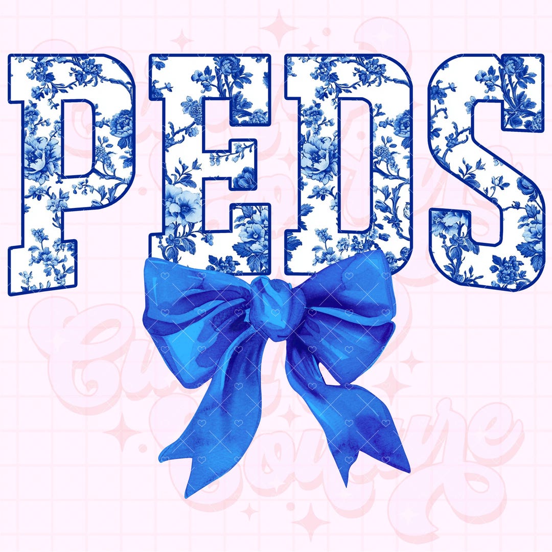 PEDS Png, Blue Toile Peds Png, Floral Png, Chinoiserie Png, DTG, DTF ...