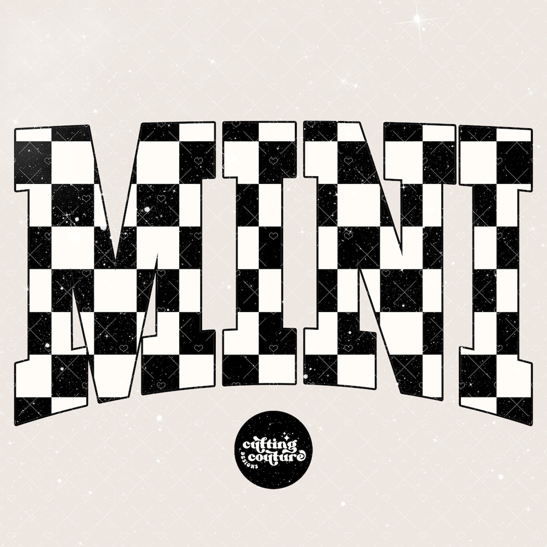 Checkered Mini Png, Retro Mini Png Design, Mini Checkered Png, Retro ...