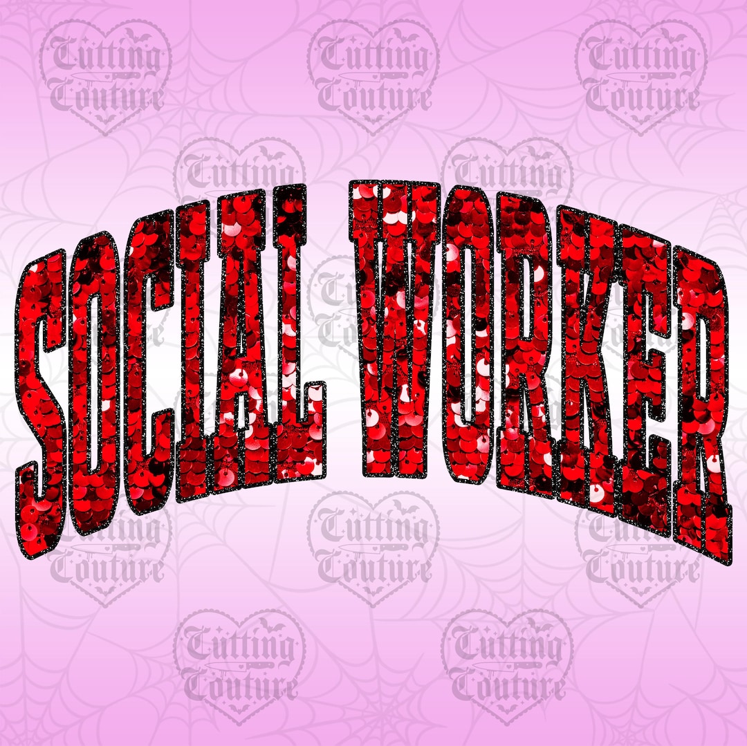 Valentine Social Worker Png, Sequin Valentine's Day Png, Varsity Png ...