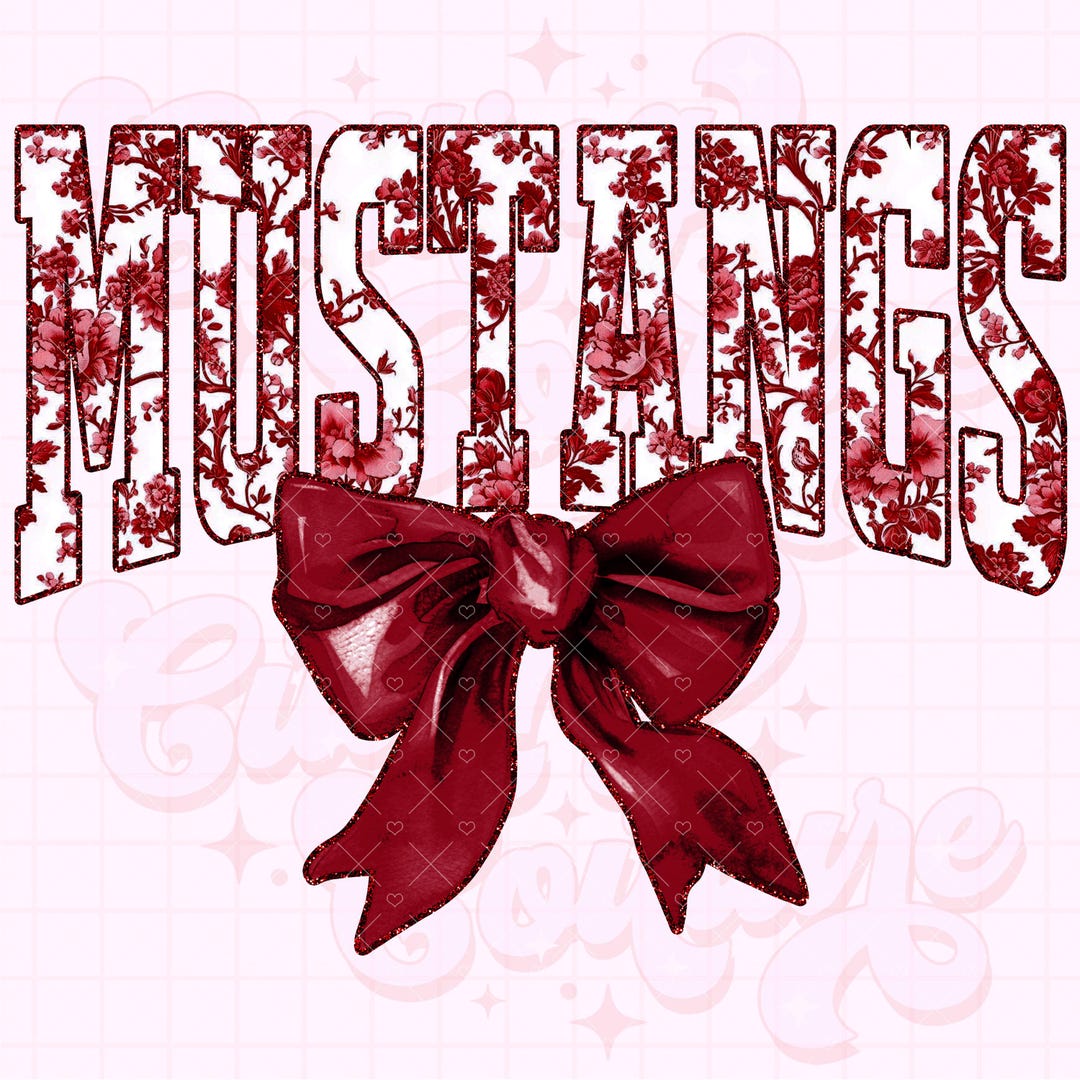 Mustangs Png, Maroon Toile Png, Mustangs Sublimation, Game Day Png ...