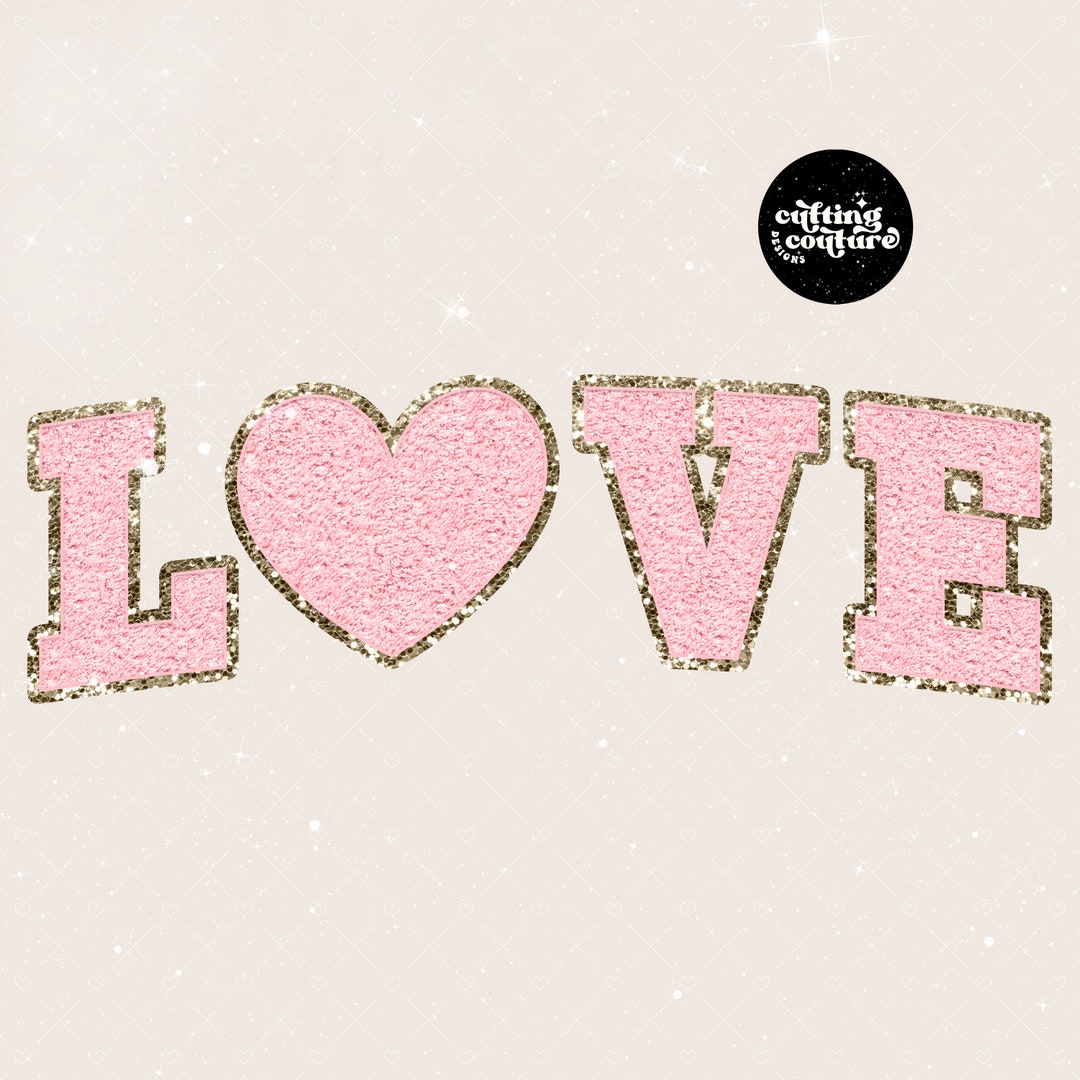 Faux Chenille Love Png Valentine's Png Sublimation - Etsy