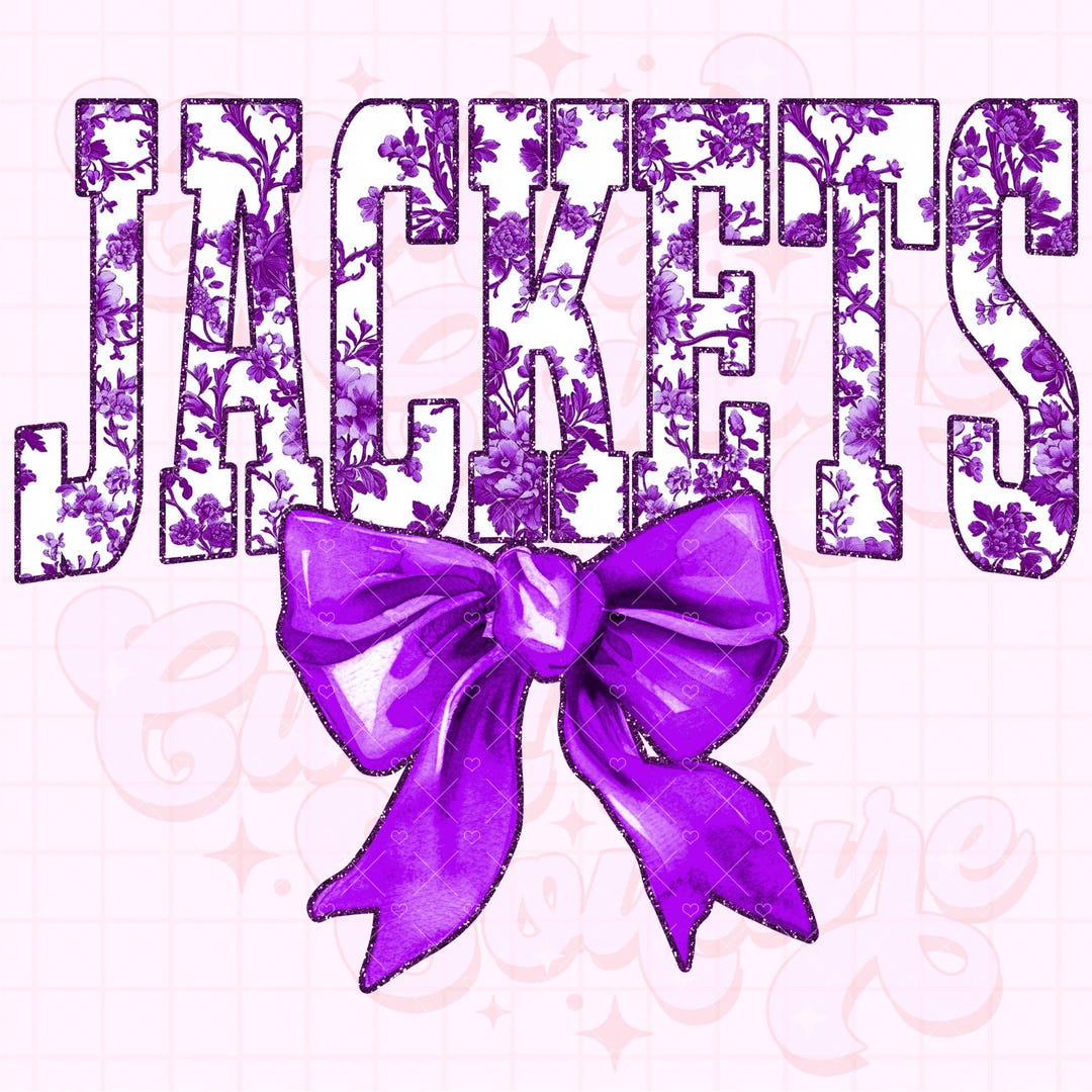 Jackets Png, Purple Toile Png, Jackets Sublimation, Game Day Png ...